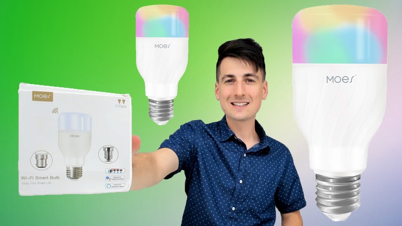 Amazon Alexa Smart Bulb MOES WiFi Smart LED RGB Light Bulb Review - YouTube