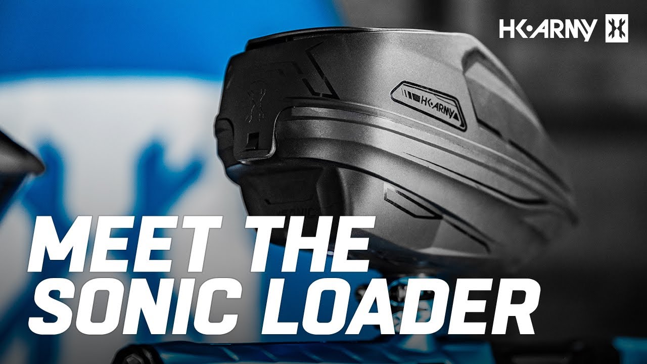 HK Army Sonic Loader - New 2023 Electronic Paintball Hopper - YouTube
