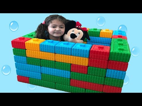 ELİF ÖYKÜ'YE RENKLİ LEGOLARDAN OYUNCAK KUTUSU YAPTIK - Elif Öykü a made Toy Box Fun Kid Vİdeo