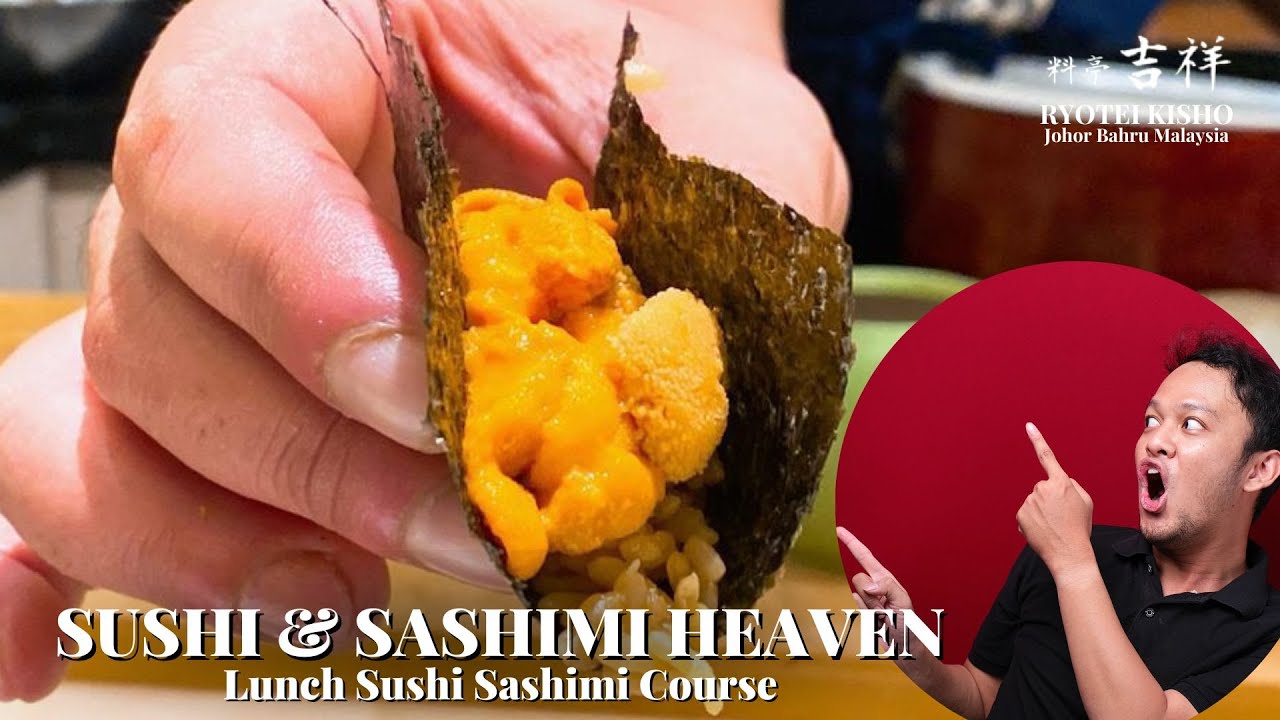 Sushi & Sashimi Heaven - Latest Lunch Sushi Sashimi Course - YouTube