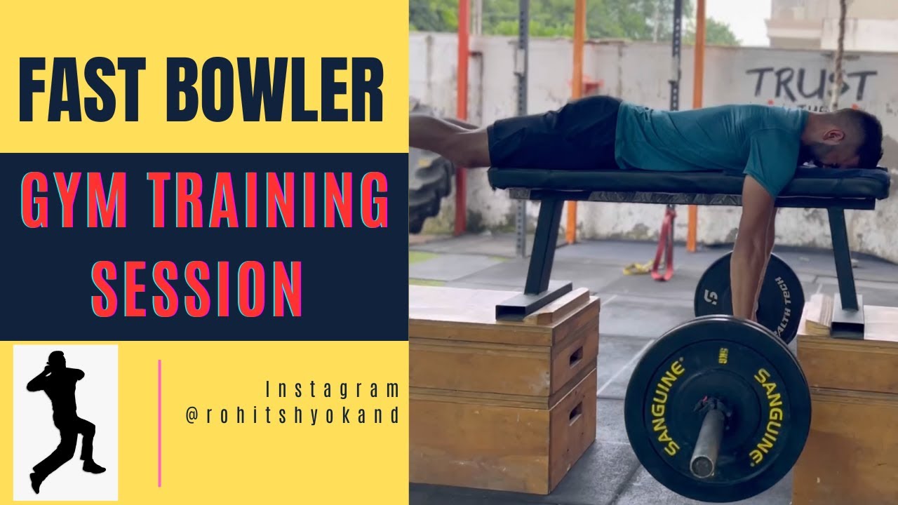 Fast Bowler Gym Training Session | Fast Bowling Gym Workout | Fast ...