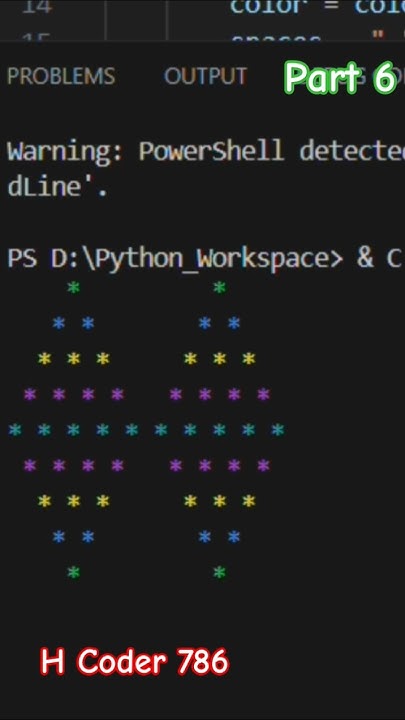 Butterfly Star Pattern in Python | by H Coder 786 #shorts #shortsfeed - YouTube
