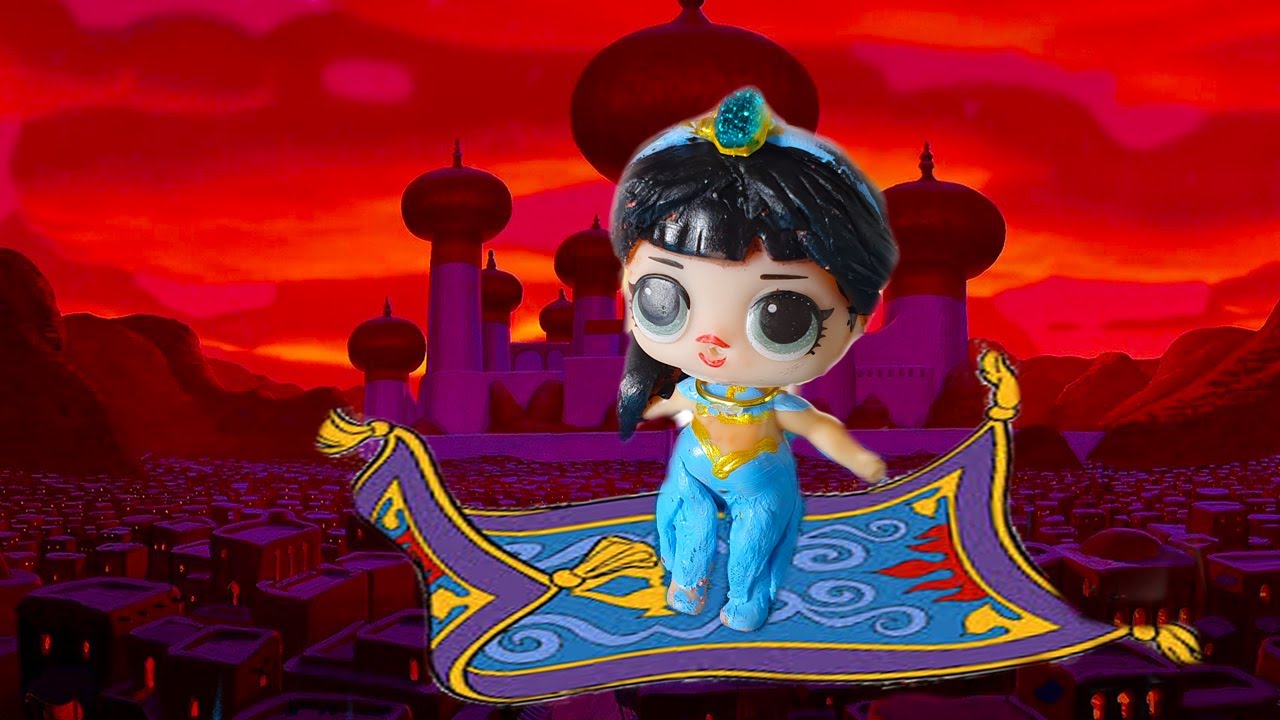 La FAKE LOL Surprise diventa JASMINE di Aladdin [Trasformazione LOL ...