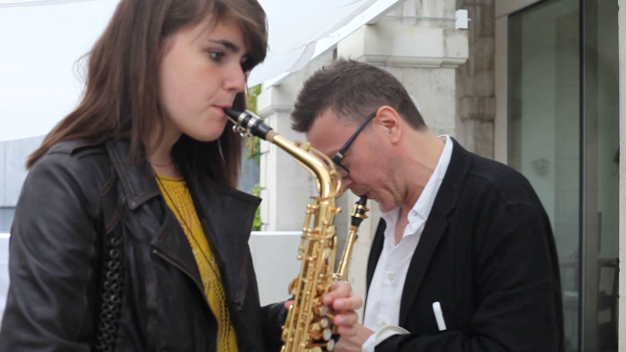 Simon and Rosie play the saxophone - YouTube