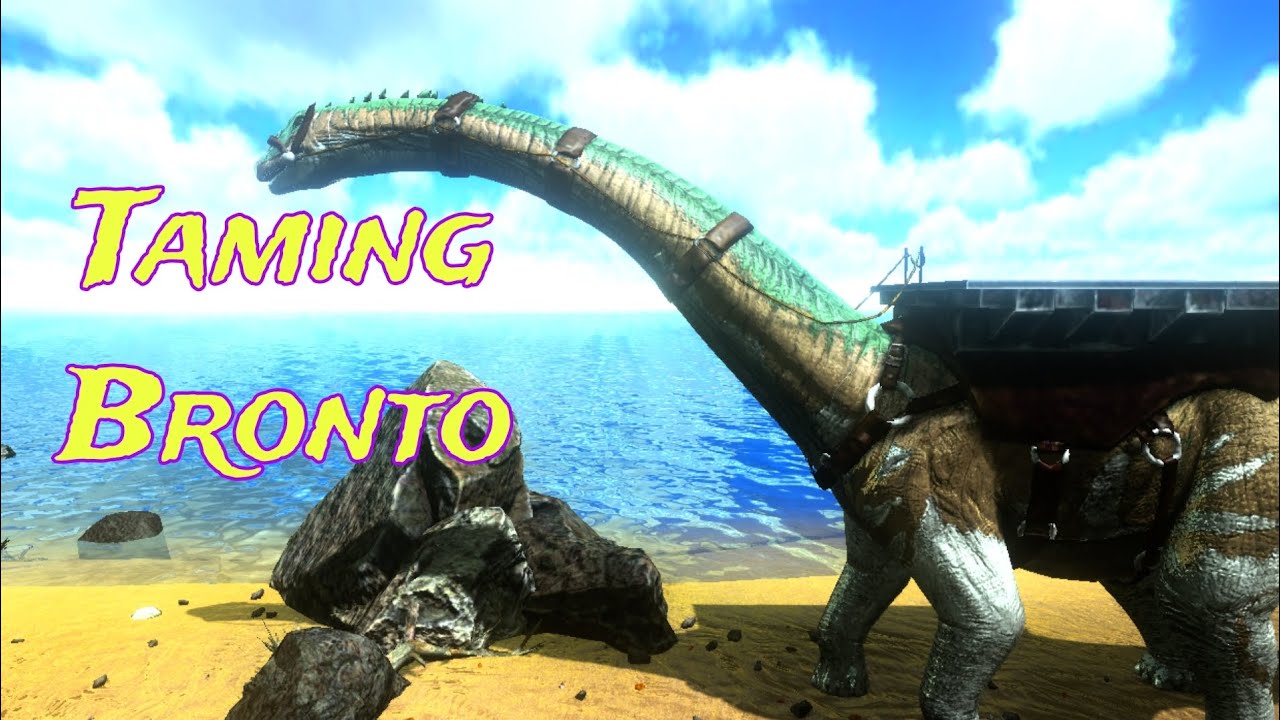 [ARK MOBILE ] TAMING BRONTO IN ARK SURVIVAL EVOLVED #videos #viral # ...