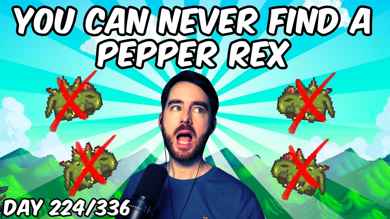 You can never find a Pepper Rex - 300 Days With No Farm - YouTube