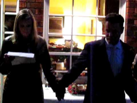 Message from Tony and Ruth to the married couple - YouTube