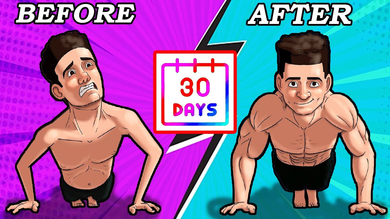 5 Minute Push Ups Workout at Home | Push-Up Progression Workout ...