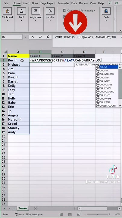 Excel tip to randomize lists - YouTube