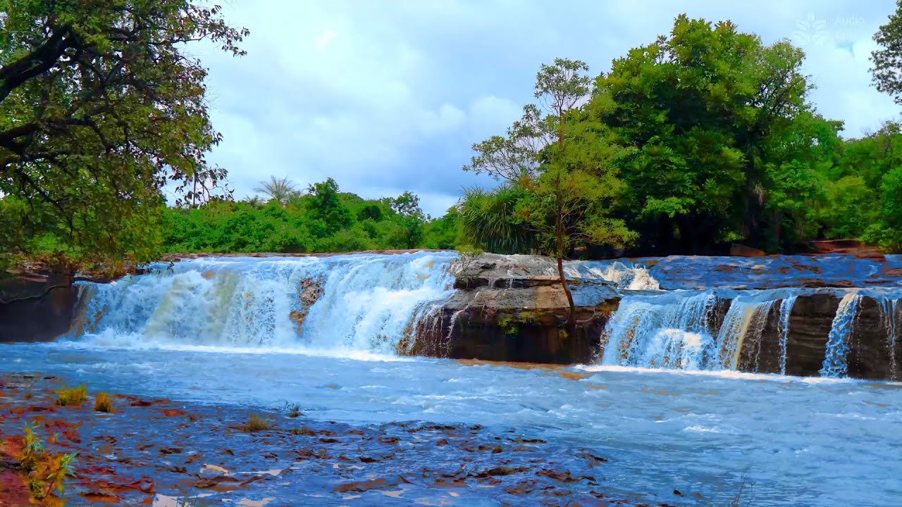 Calming water sounds of Farako Waterfall (Mali, Africa) - YouTube