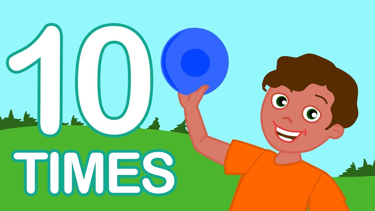 10 TIMES Table Song Math Song For Preschoolers Multiplication Song