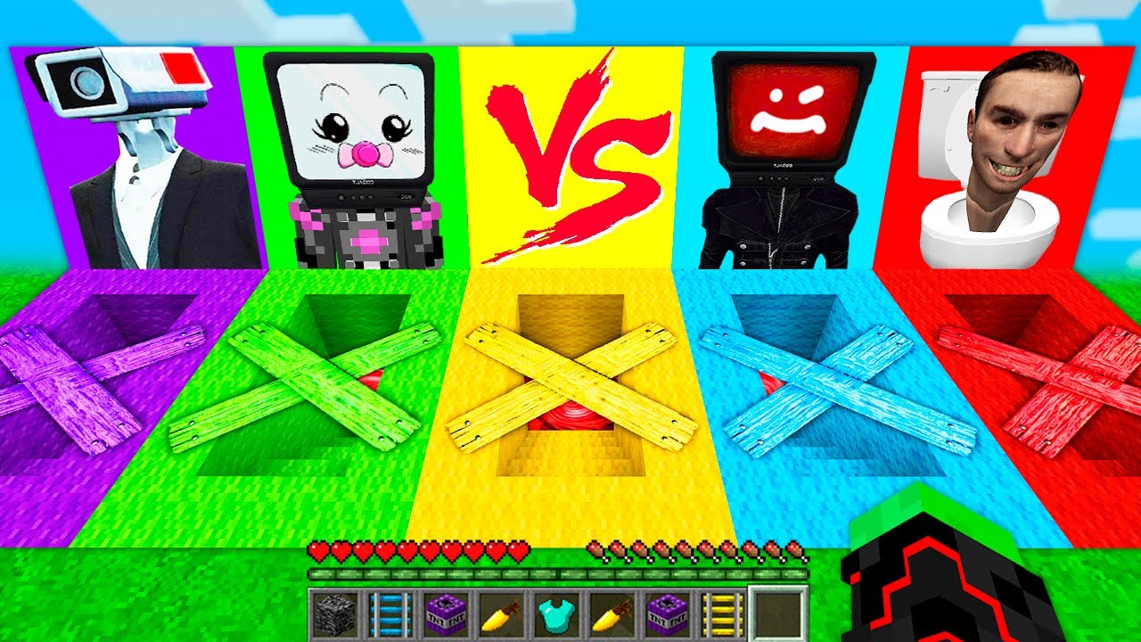 THE BATTLE OF BASEMENTS SKIBIDI in MINECRAFT - YouTube