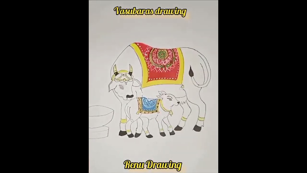 Renu charthad drawing #vasubaras #drawing - YouTube