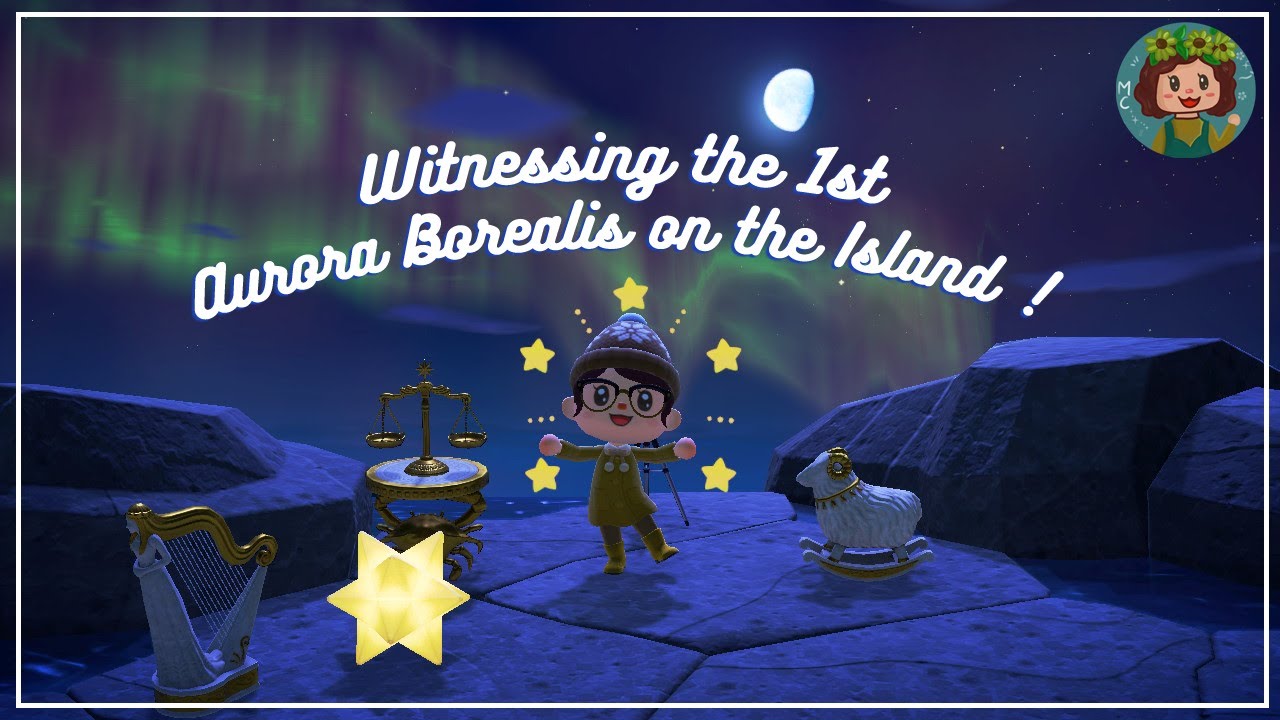 Witnessing my 1st Aurora Borealis in Animal Crossing New Horizons !| # ...