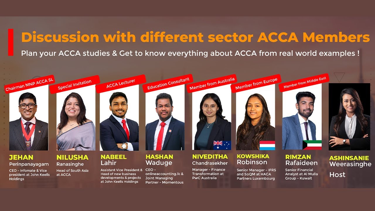 Discussion with different sector ACCA Members | ACCAs from 4 different ...