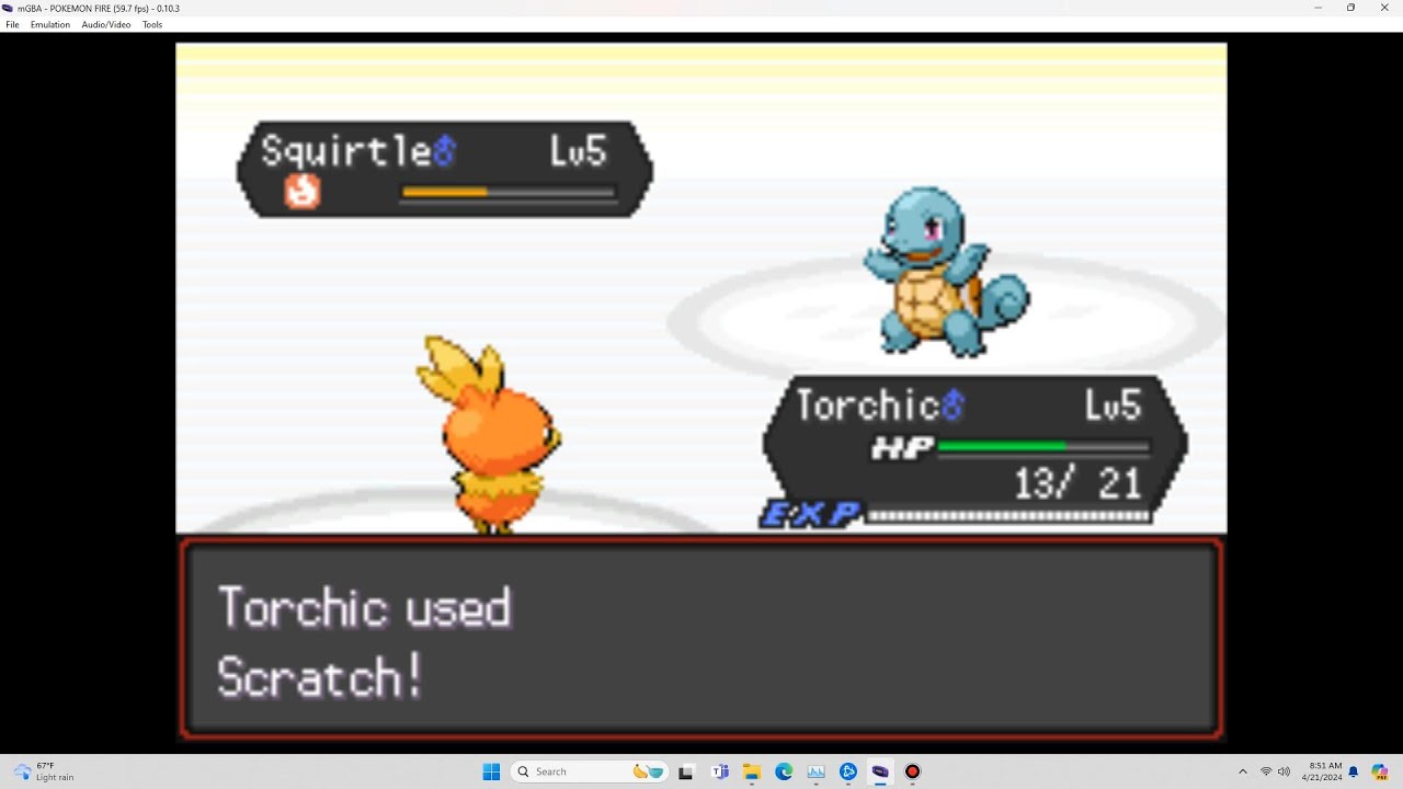 Pokemon Radical Red V 4.0, Picking Starter & Beginning of Game - YouTube