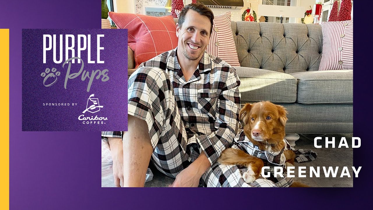 Purple Pups Featuring Chad Greenway and Derby - YouTube