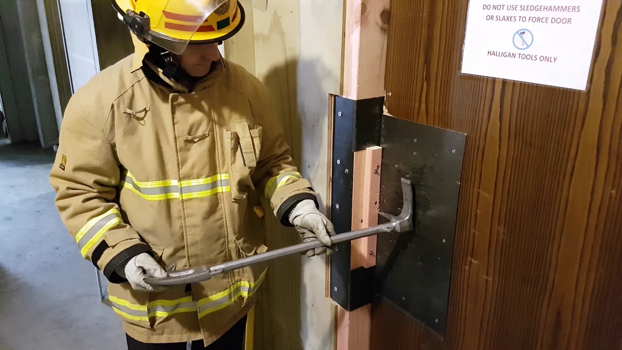 Firefighter Forced-Entry Techniques - Baseball Swing - YouTube