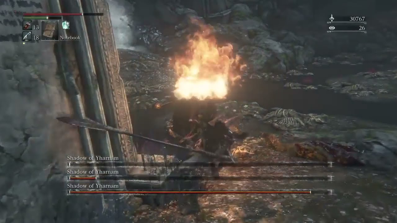 Bloodborne™ Shadow of Yharnam Boss Fight Forbidden Woods (easy method ...