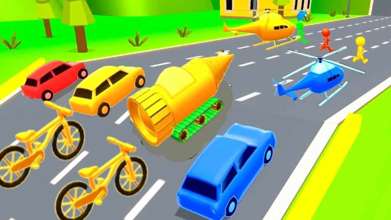 Shape Shifting Cycle Motorcycle Car 🚗 Race🏁 Gameplay Walk-through Funny Race new hyper casual ...