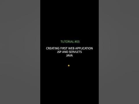 JSP and Servlets in Java | How to Create Your First Java Web Application | Web Technology - YouTube