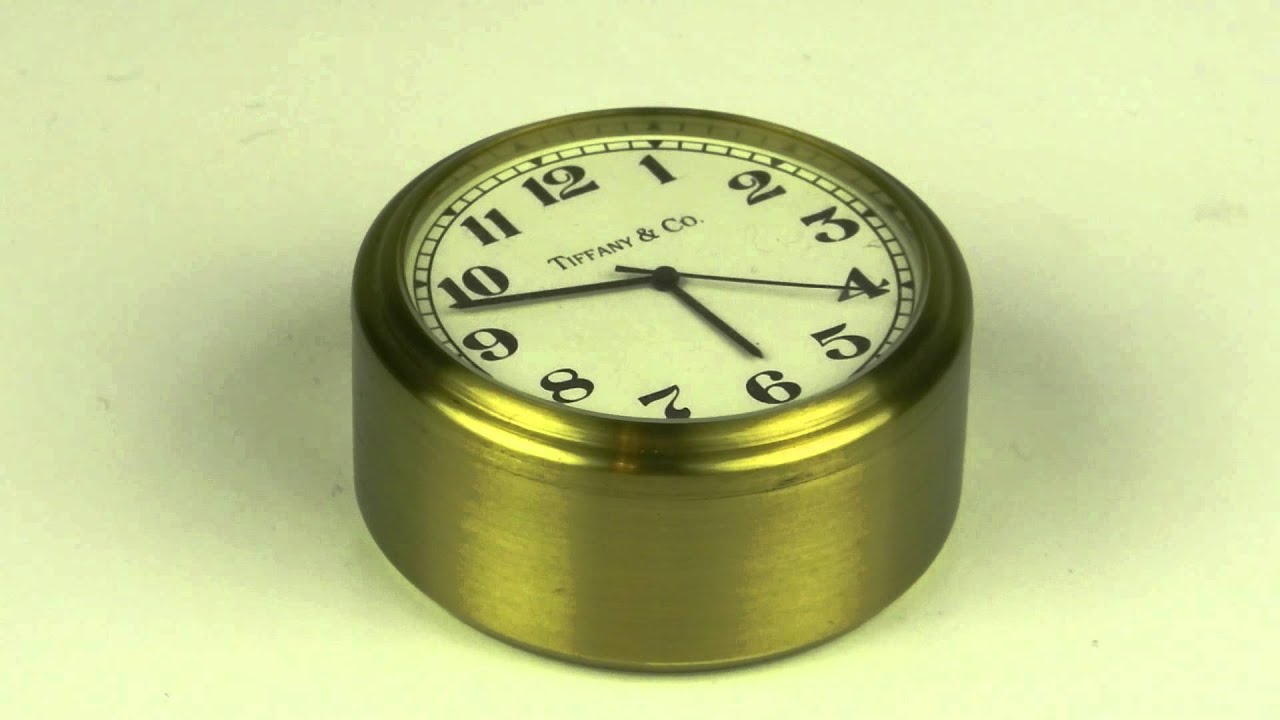 tiffany and company pill box clock - YouTube