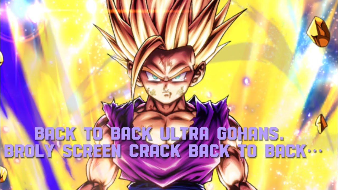 I PULLED ULTRA GOHAN BACK TO BACK WITH DOUBLE BROLY SCREEN CRACK ...