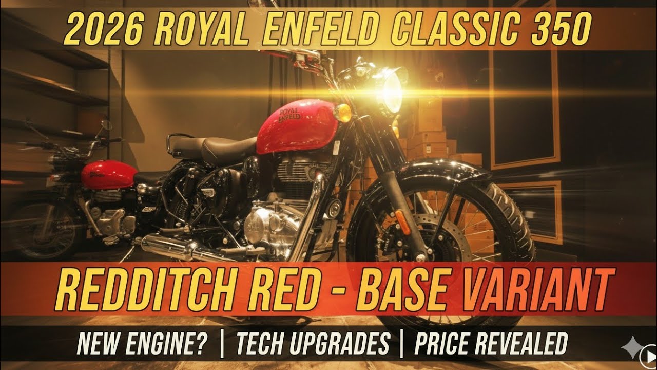 2026 Royal Enfield Classic 350 Redditch Red: Base Variant Features ...