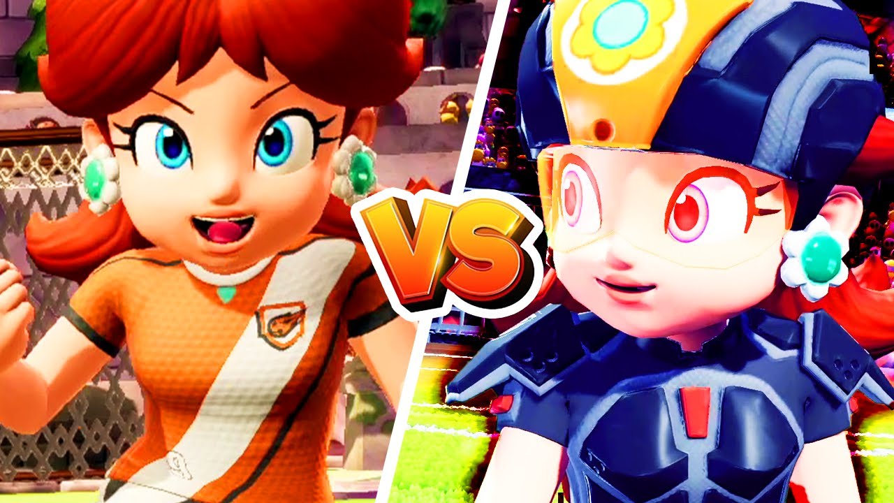 Mario Strikers Battle League - Daisy vs Evil daisy - Team No Gear Vs ...