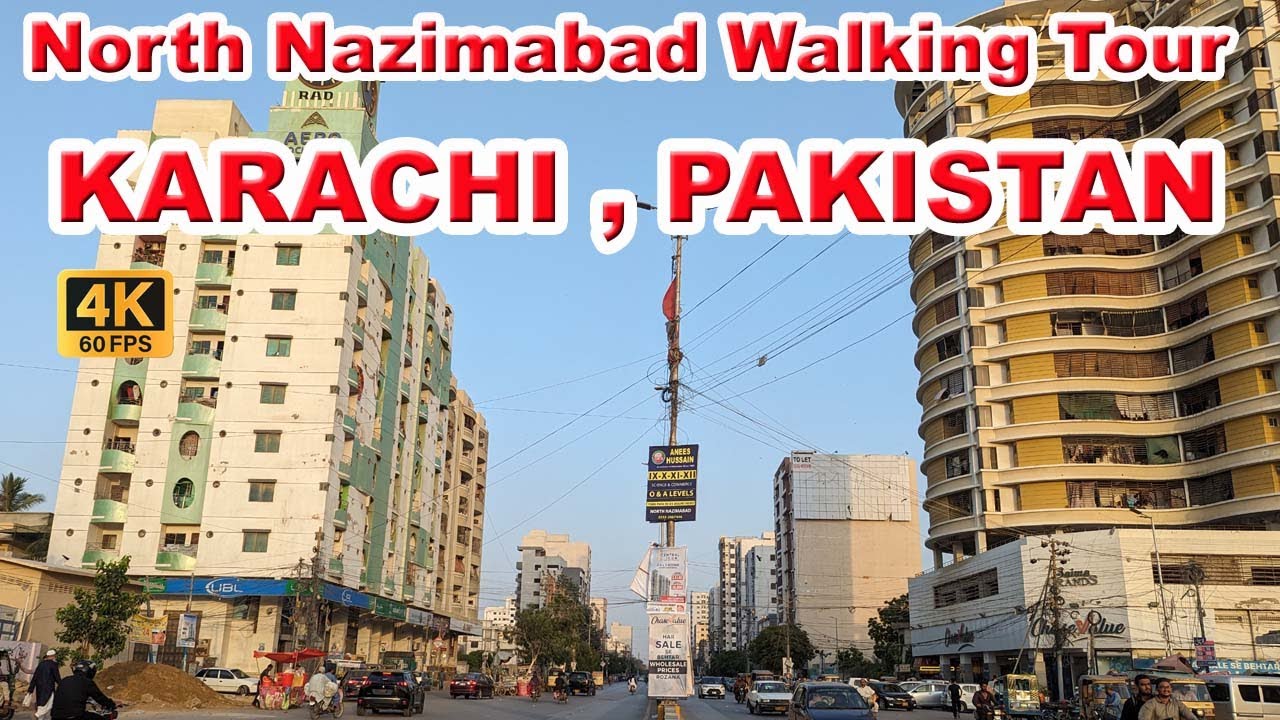 North Nazimabad Walking Tour | Karachi Pakistan | Full Mooni Vlogs | 4K ...