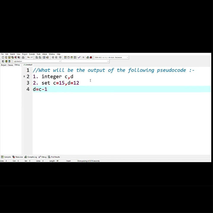 Output Of The Pseudocodepseudocodec Programmingshorts Youtube