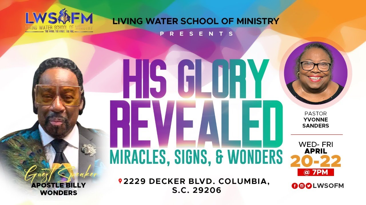 His Glory Revealed w/Apostle Billy Wonders - YouTube