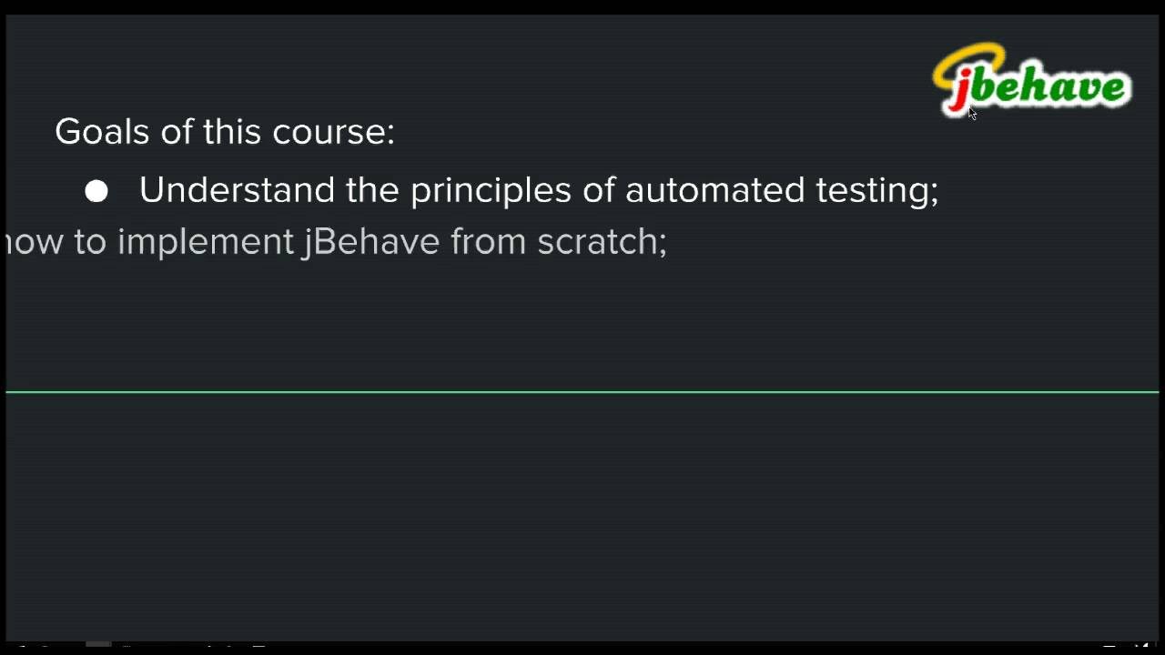 Introduction to test automation - The world of Jbehave - YouTube