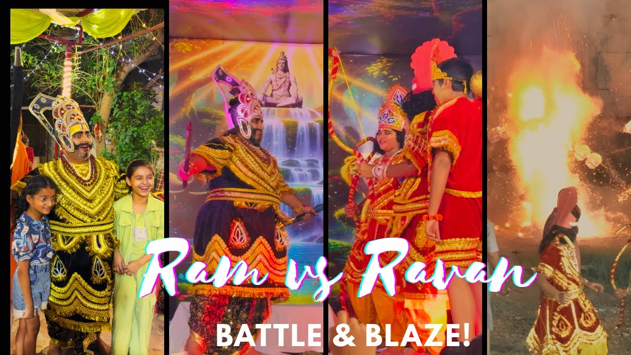 Vlog#18 | Vijayadashami Special | Ram vs Ravan Fight & Ravan Burning ...