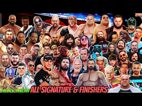 All Signature And Finishers Moves In WWE Mayhem Game 
