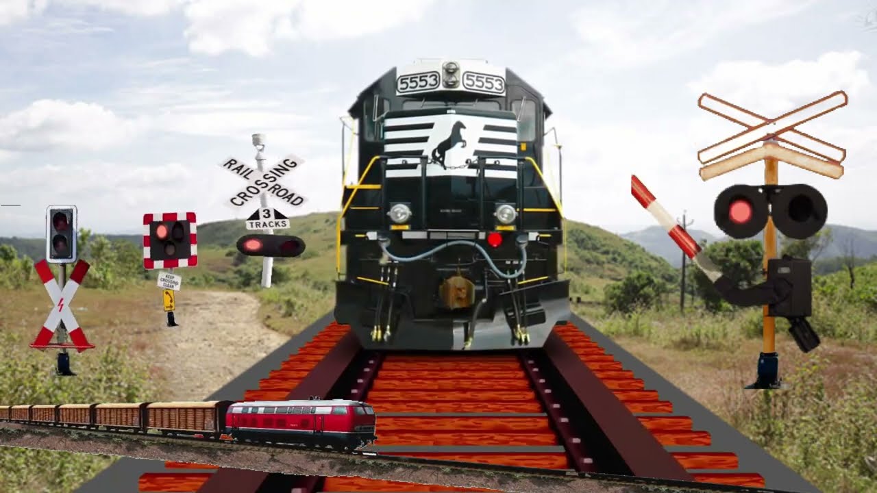 Railroad Crossing Animation Video , Amazing Fumikiri Channe - YouTube
