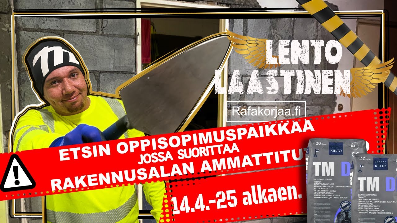 Seinän rappaus (Time-lapse) - YouTube