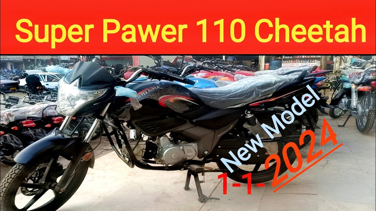 Super Pawer 110cc Cheetah 2024 Model Black Colour Price In Karachi ...