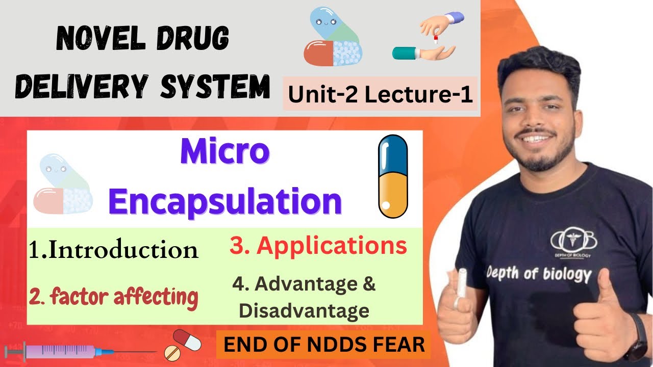 Micro encapsulation | micro encapsulation depth of biology | micro encapsulation NDDS | unit 2 # ...