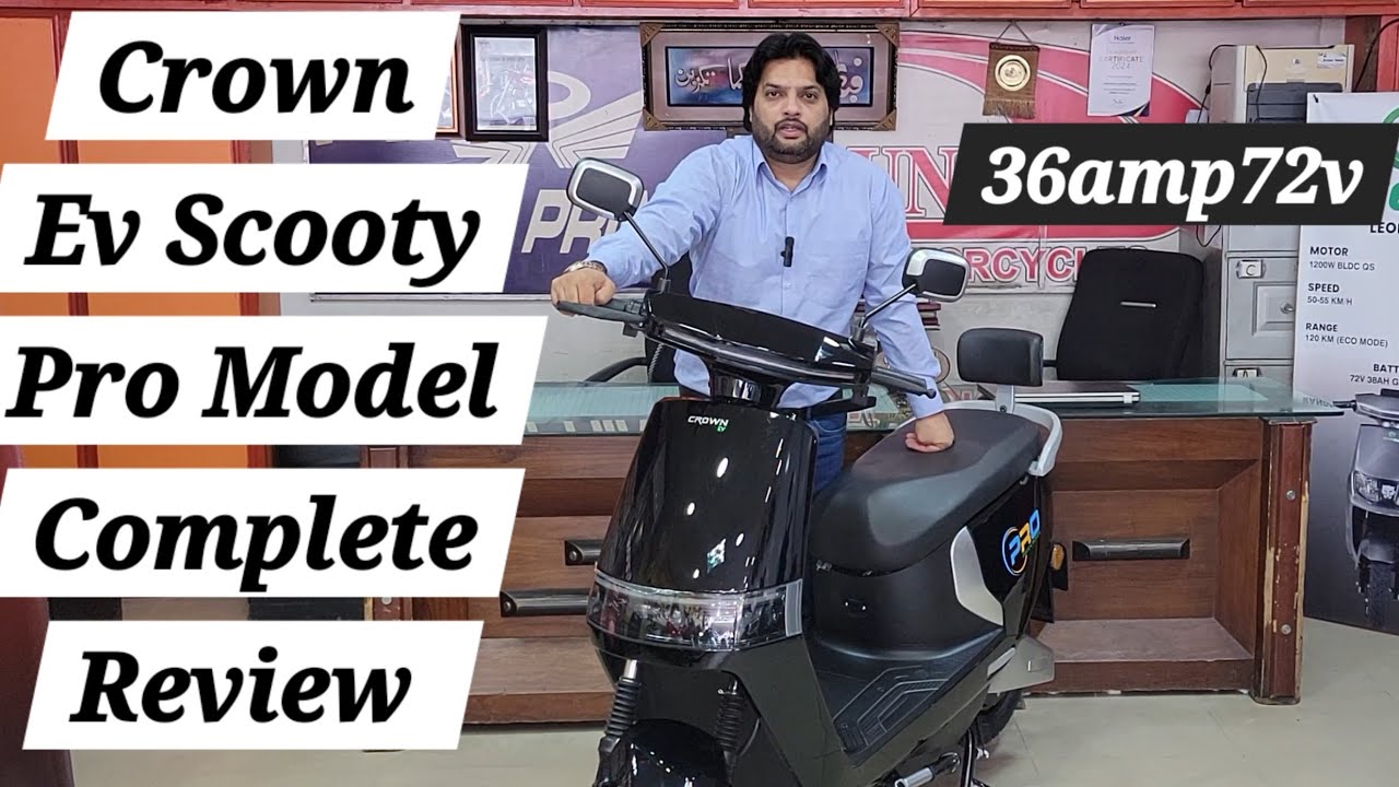Crown Electric Pro Model Scooty - YouTube