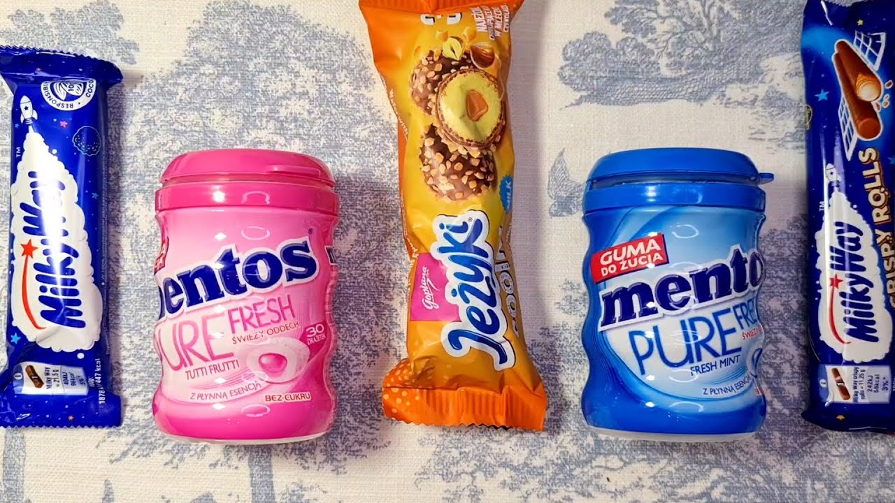 Satisfying video ASMR/lollipops candy/relaxing video/opening MilkyWay ...