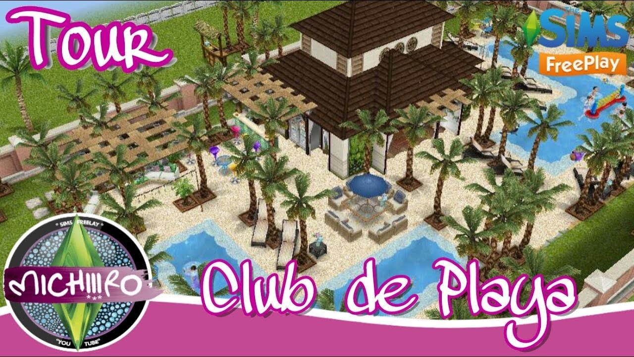 Sims FreePlay |👙| Club de Playa |🌴| Tour - Planos |🔨| Diseño Original ...