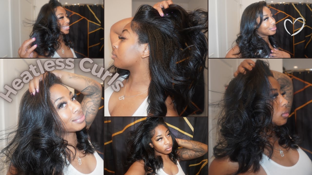 HOW TO GET THE BEST HEATLESS CURLS: HEATLESS CURLS WITH CURLING ROD ...
