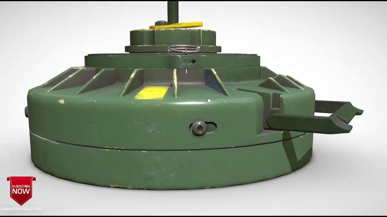 Anti-tank Mine TMRP-6 Model 3D - YouTube