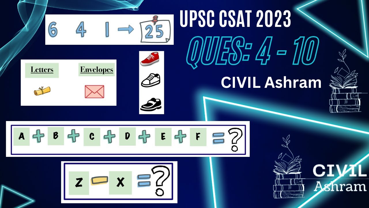 UPSC CSAT 2023 Ques 4 to 10 Compilation: Your Key to Success!🌟📝📚 #UPSC ...