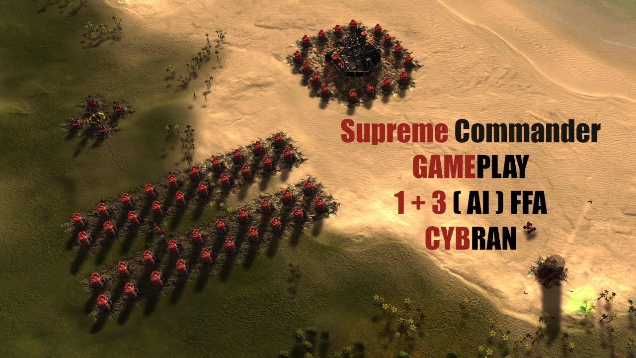 Supreme Commander gameplay cybran on traitors ocean - YouTube