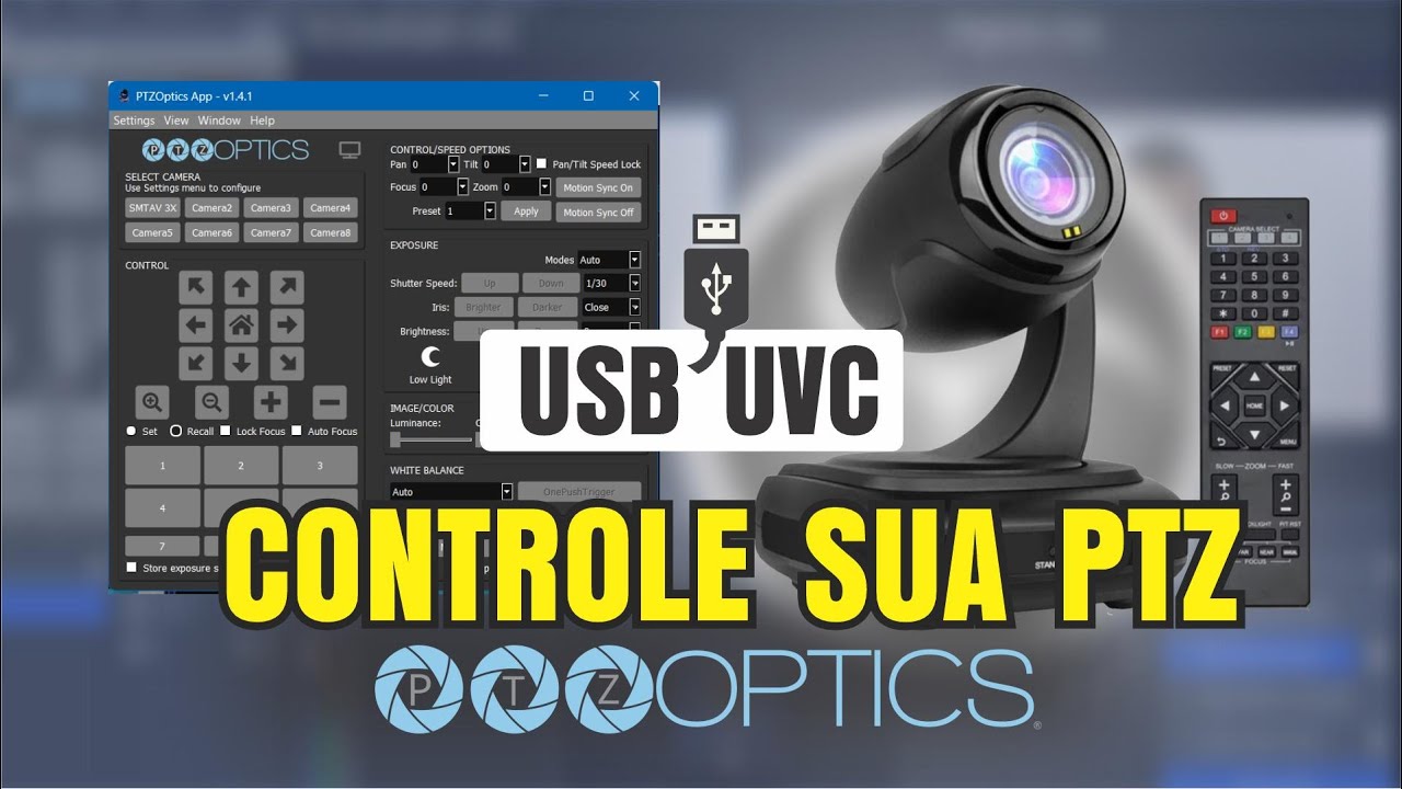 Como Controlar Sua Câmera PTZ via USB com o Software PTZ Optics ...