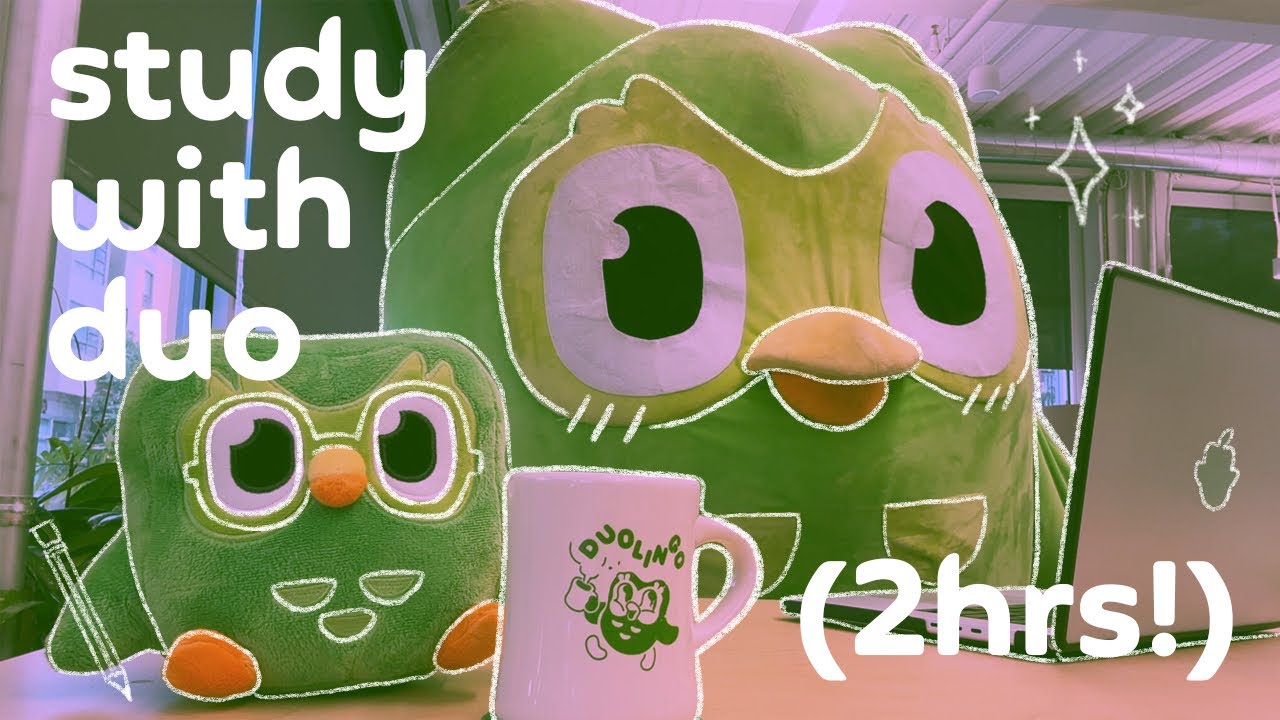 STUDY WITH DUO / 2 hrs with breaks! 📚 ️ - YouTube