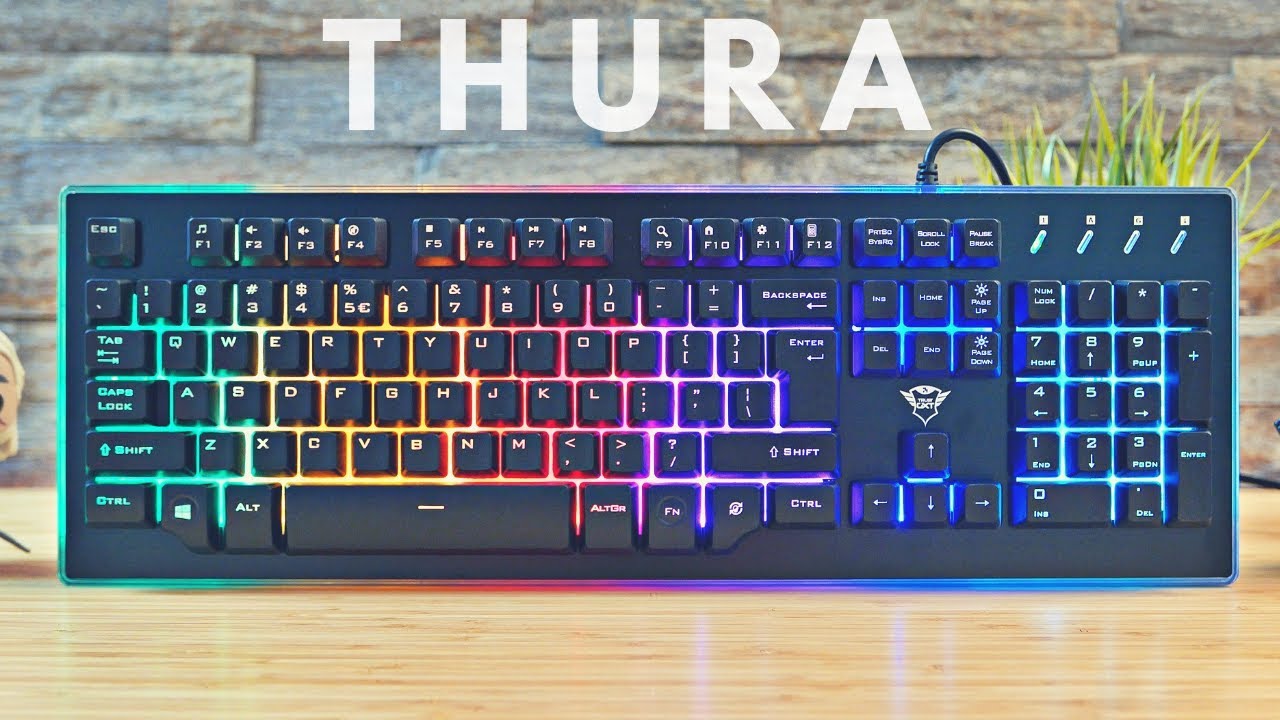 TRUST THURA RGB GAMING KEYBOARD UNBOXING - 4K - YouTube