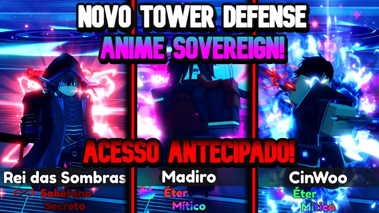 TESTEI O ACESSO ANTECIPADO DE MAIS UM TOWER DEFENSE DE ANIME! ANIME ...